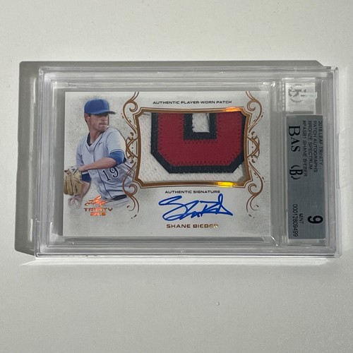 SHANE BIEBER - 2018 Leaf Trinity RPA AUTOGRAPH - BGS/BAS 9 / 10 AUTO ...