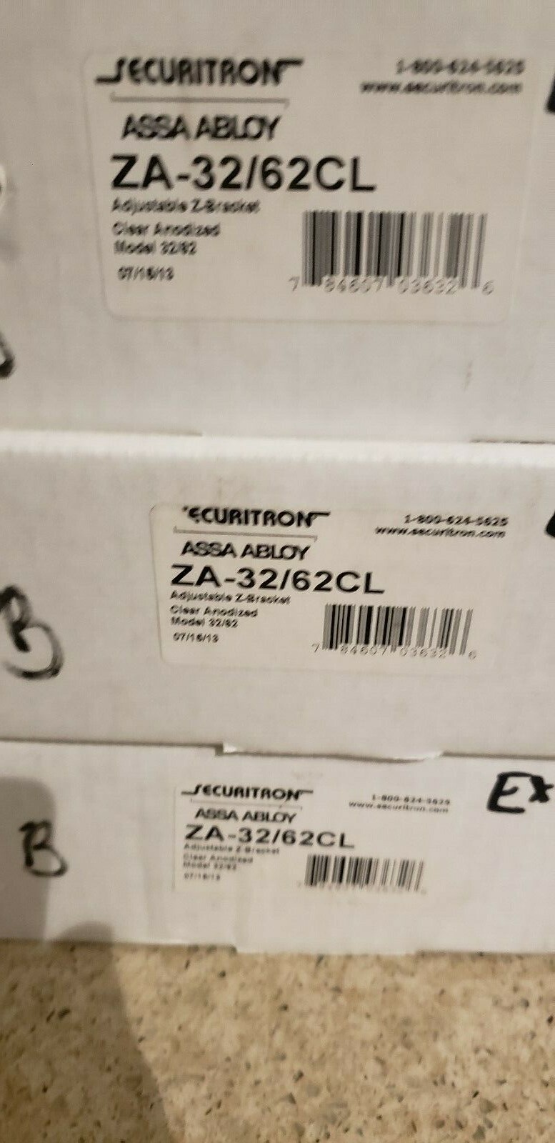 Securitron ZA-32/62CL Aluminum maglock mount 3pc 1c price | eBay