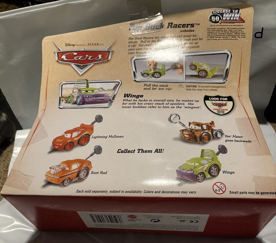 Disney Pixar Cars Rip Stick Racer Green Wingo New | eBay