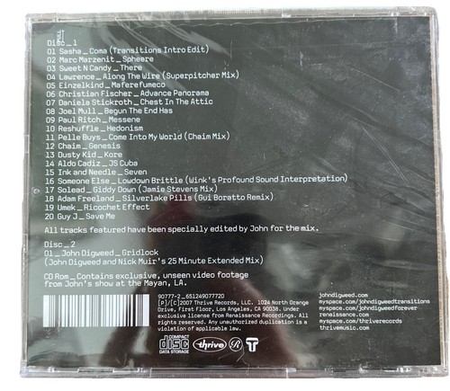 Renaissance: Transitions, Vol. 3 by John Digweed (CD, 2007, 2 Discs ...