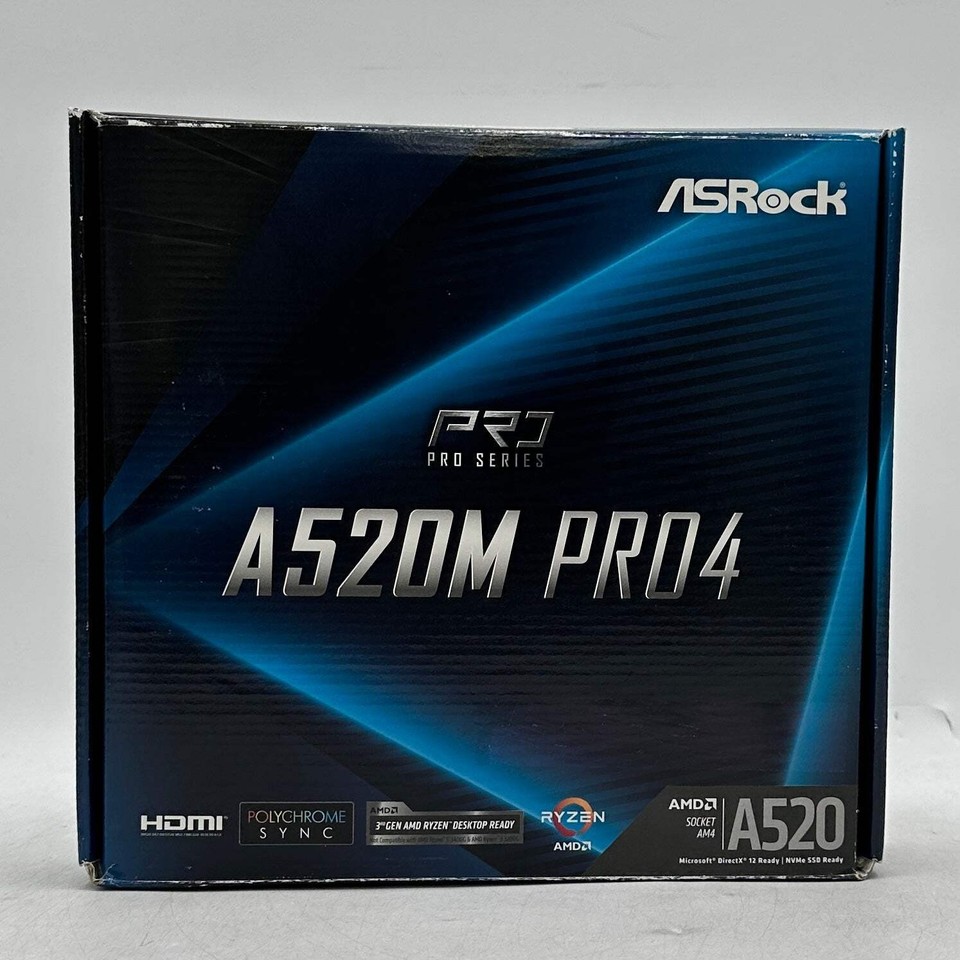 AsRock A520M PRO 4 AM4 microATX AMD DDR4 Motherboard | eBay