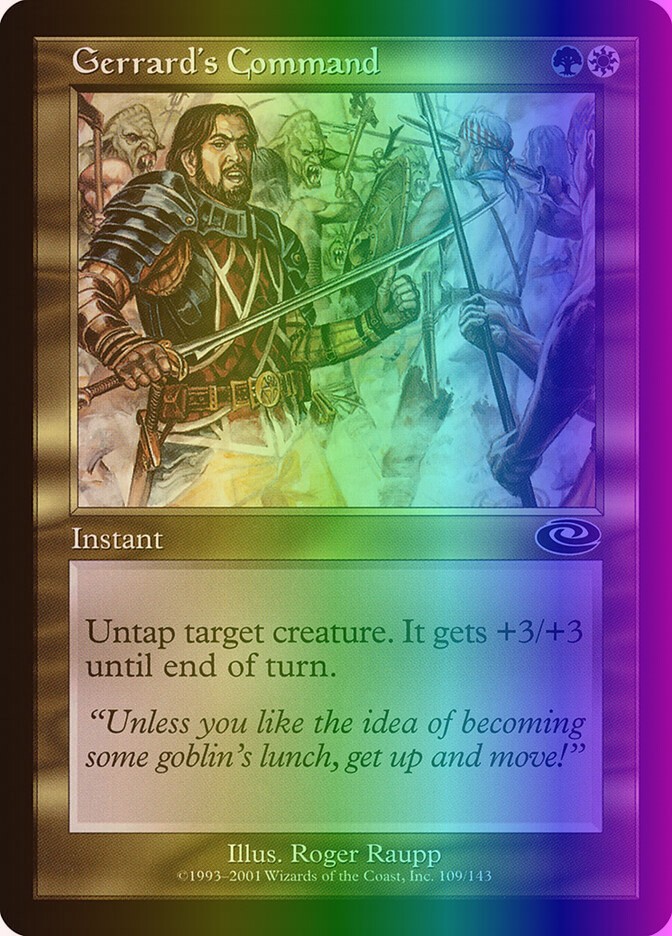 MTG Magic the Gathering Gerrard's Command (109/146) Planeshift LP FOIL ...