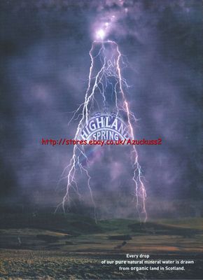 Highland Spring "Lightening" 2005 Magazine Advert #1671 | eBay UK