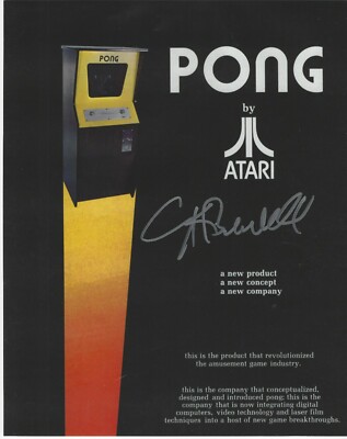 NOLAN BUSHNELL Signed 8 x 10 Photo ATARI PONG Creator VINTAGE Video ...