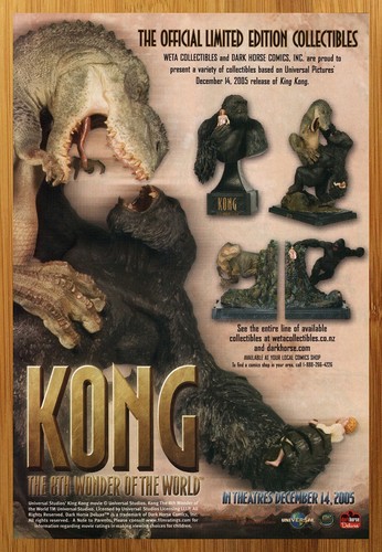2005 King Kong Figures/Statues Print Ad/Poster Peter Jackson Movie ...