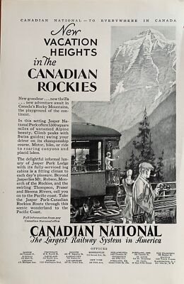 Vintage 1920s Canadian National Railroad Ad | eBay