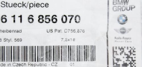 BMW Alloy Wheel (Orbit Grey) Part Number - 36116856070 | eBay