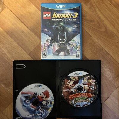 Wii u games bundle lot. Mario Kart 8, Donkey Kong Country Tropical ...