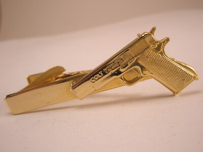 Colt 45 Automatic Pistol Vintage Tie Bar Clip gun revolver | eBay