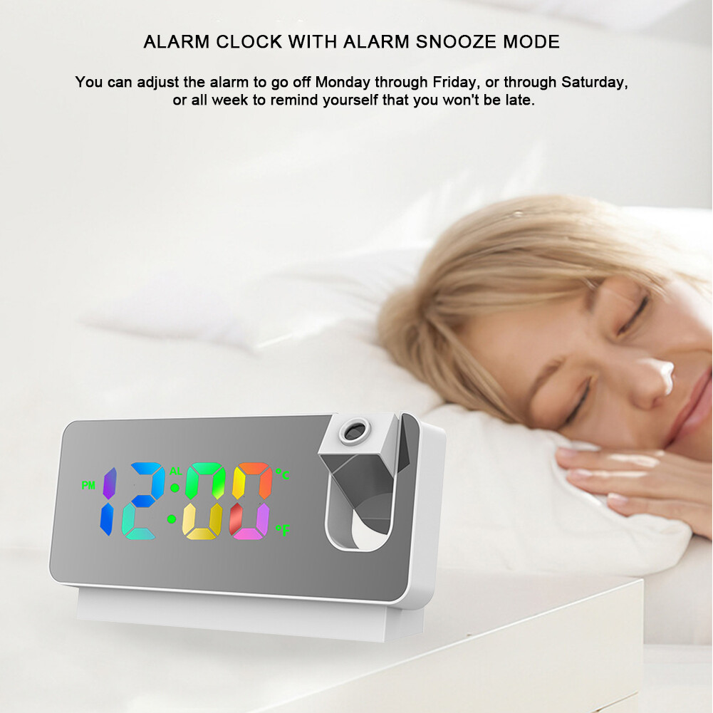 Digital Mute Clock USB Charging Desktop Clocks for Bedroom Office ...