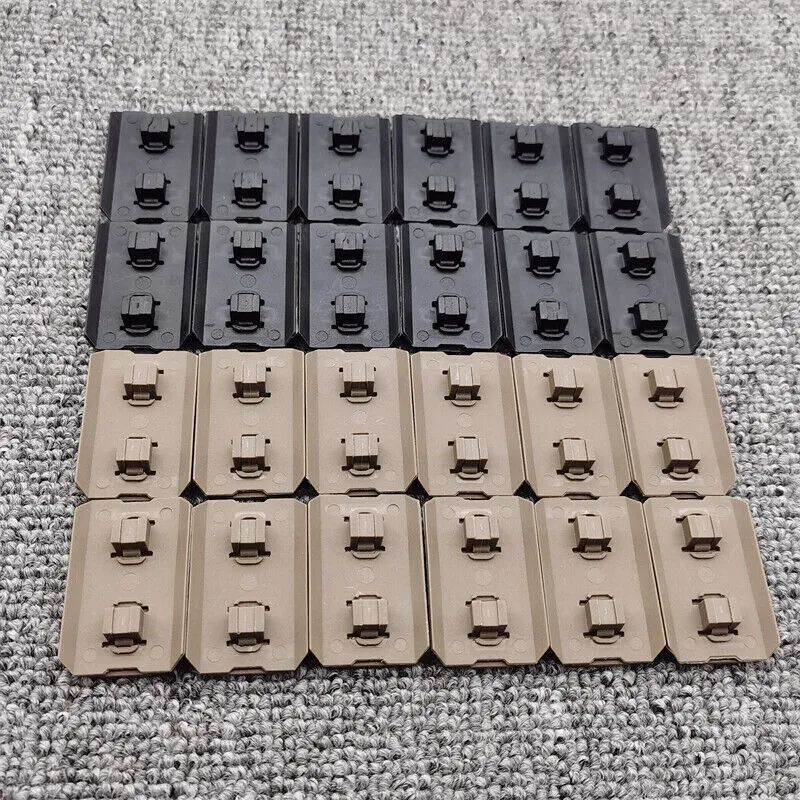 BK/DE M-lok Rail Cover 12 Piece Polymer Mlok System Covers Fit Mlok ...