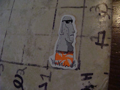 Vintage DRAPES Sticker with Moia with dark glasses logo #5 | eBay