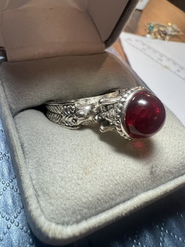 Haunted Dark Arts Satanism Occult Demonic Portal Companion Ring Sz 8.5 ...