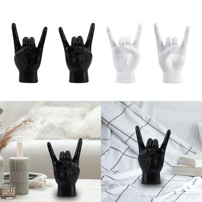 Rock Hand Gesture Statue Finger Sculpture Hand Sign Hand Sculpture for ...