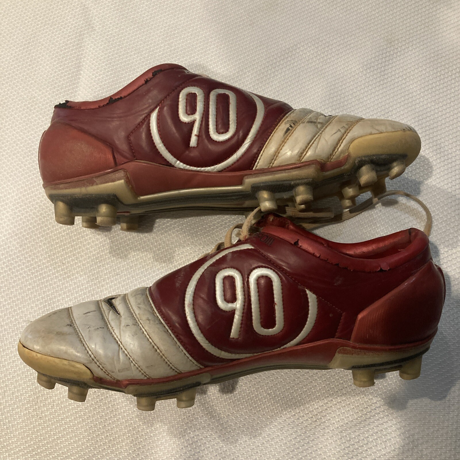 Size 9 - Nike Air Zoom Total 90 3 FG White Red - Gem