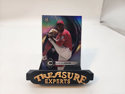 2022 Bowman Platinum #29 Hunter Greene Rookie Reds Baseball Card Mint ...
