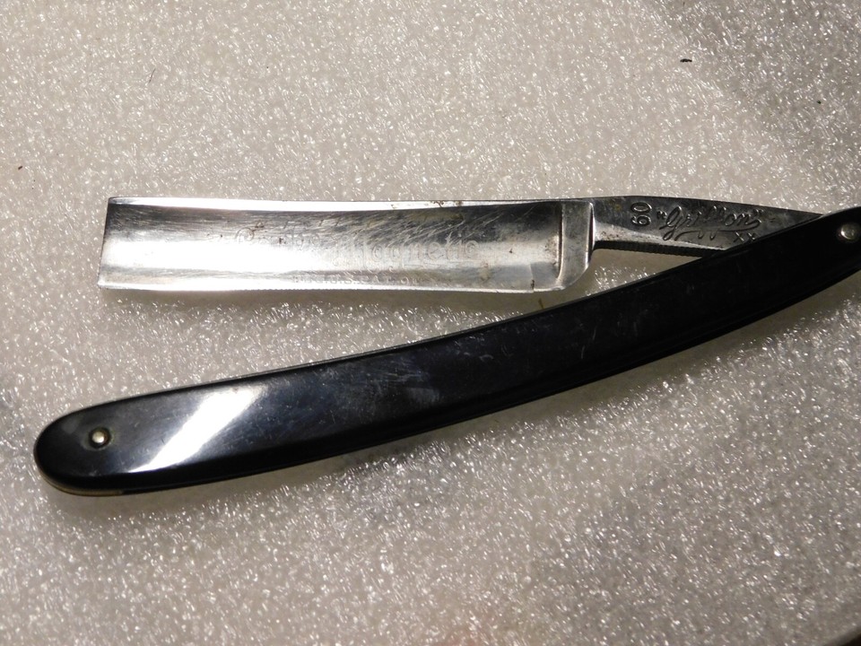 Vintage Griffon XX Carbo Magnetic Straight Razor "60" Lion Hallmark ...