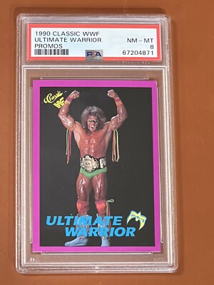 1990 Classic WWF Ultimate Warrior Purple Promos PSA 8 POP 8 None Higher ...