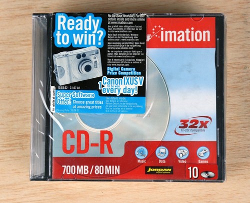 Lot CD-R IMATION - 700MB - 80 Min - Pack de 10 CD en boitier slim - non ...