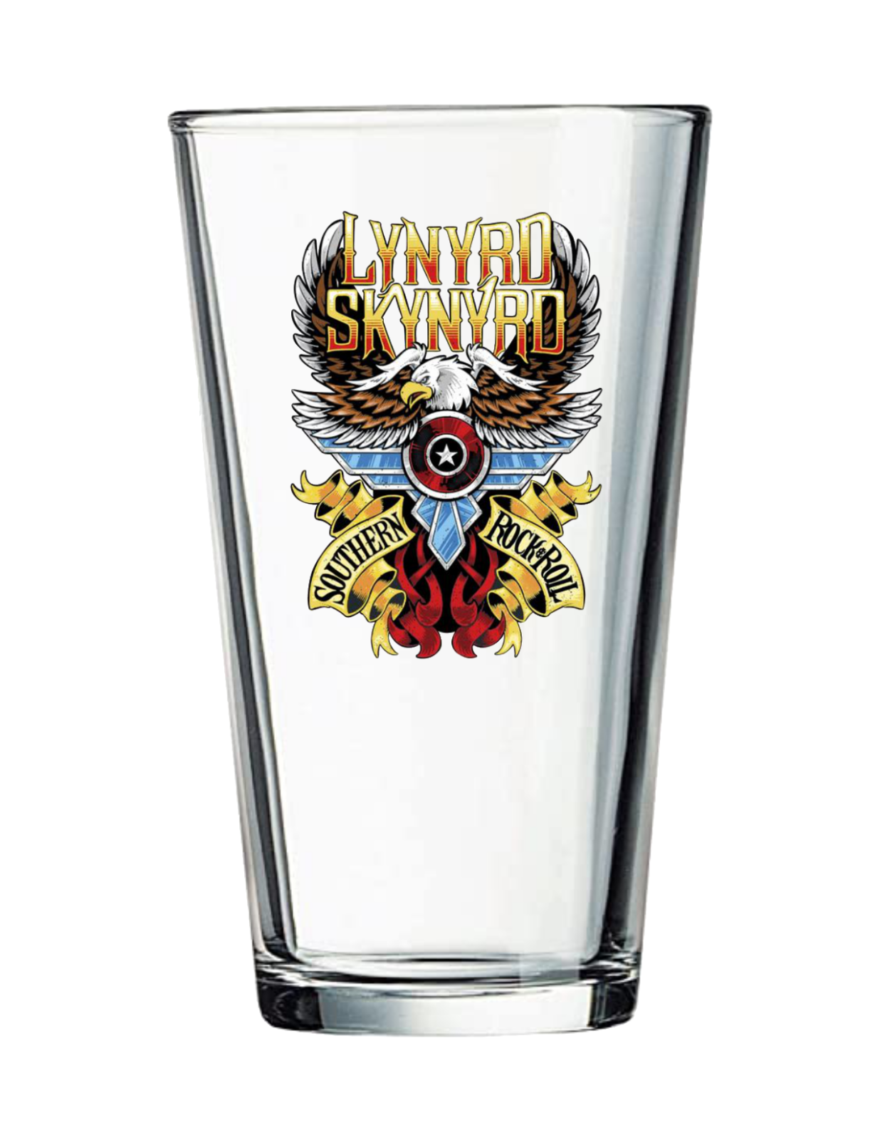 Lynyrd Skynyrd - Southern Rock and Roll 16oz Pint Pub Beer Glass ...