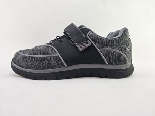 GRAY AND BLACK ANODYNE NO 45 MEN DIABETIC COMFORT SPORT WALKER CASUAL ...