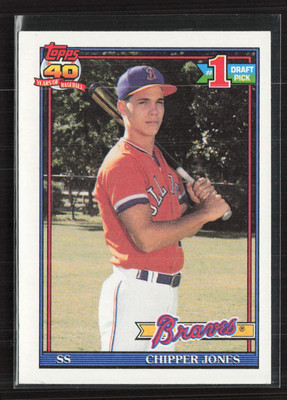 1991 Topps #333 Chipper Jones | eBay