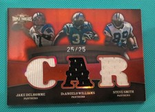 2007 UD Premier - Rare Remnants Triple Steve Smith, DeAngelo Williams ...
