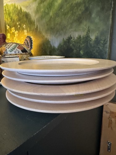Light Colored Wood Chargers for Plates (5 Pc) 12 Inch Round | eBay