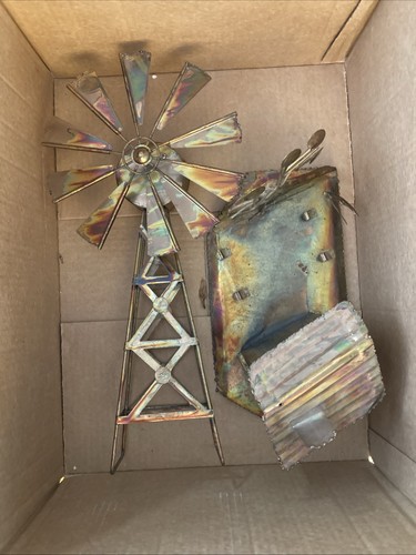 Vintage copper windmill music box 16.5 inches tall | eBay