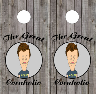 The Great Cornholio Cornhole Wraps Vinyl Butthead Board Decals Bag Toss ...