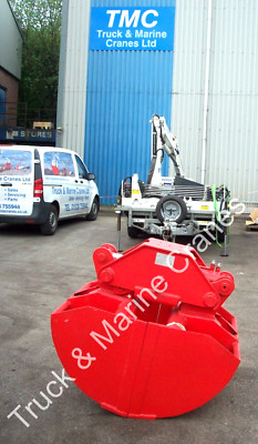 TRUCK & MARINE 500 LITRE HYDRAULIC CLAMSHELL GRAB DIGGER BULK BUCKET ...