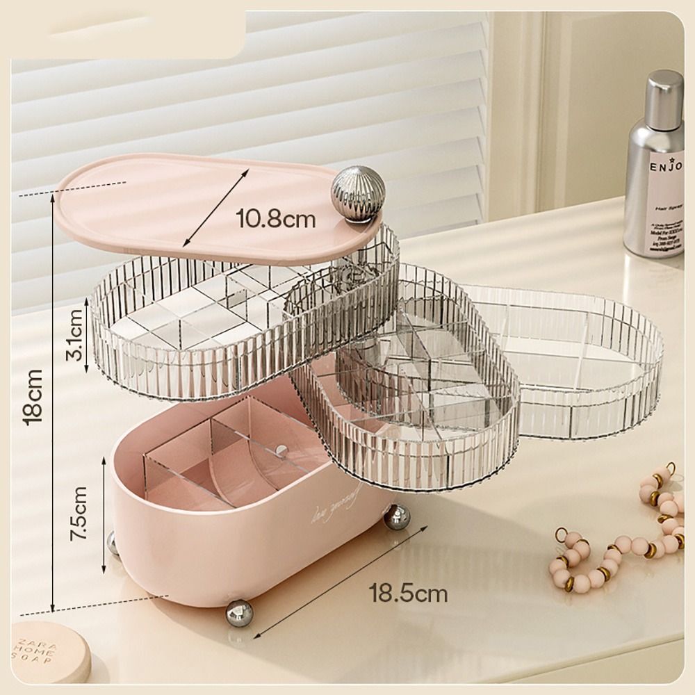 Portable Cosmetic Storage Box Multi-layer Cosmetic Display Case Home | eBay