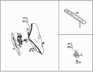 Genuine MERCEDES W221 S-CLASS W221 Tail lamp 2218201364 | eBay