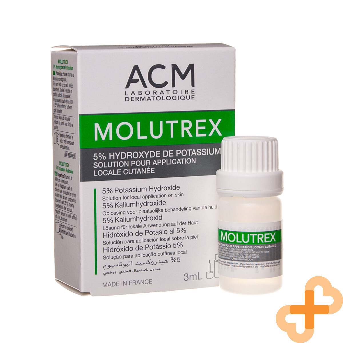 MOLUTREX Molluscum Contagiosum Treatment 3ml - 5% Potassium Hydroxide ...