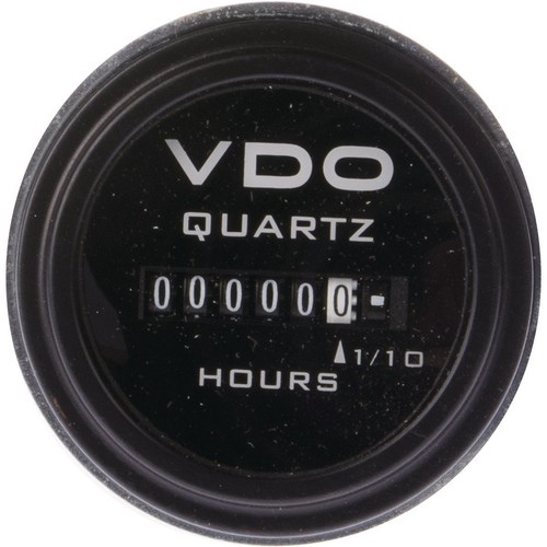 VDO Analogue Hour meter Counter-Type w/Ops Ind 52mm 10/80V Black Bezel ...
