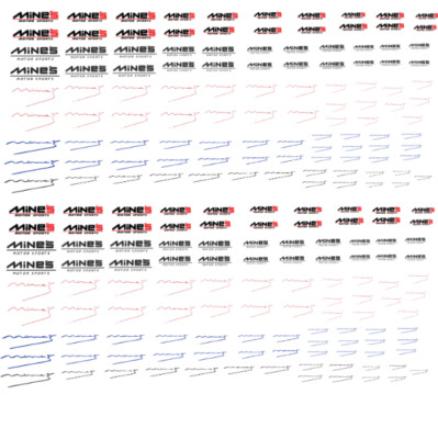 1/64 MINES RACING Waterslide Decals MADE IS THE USA | eBay