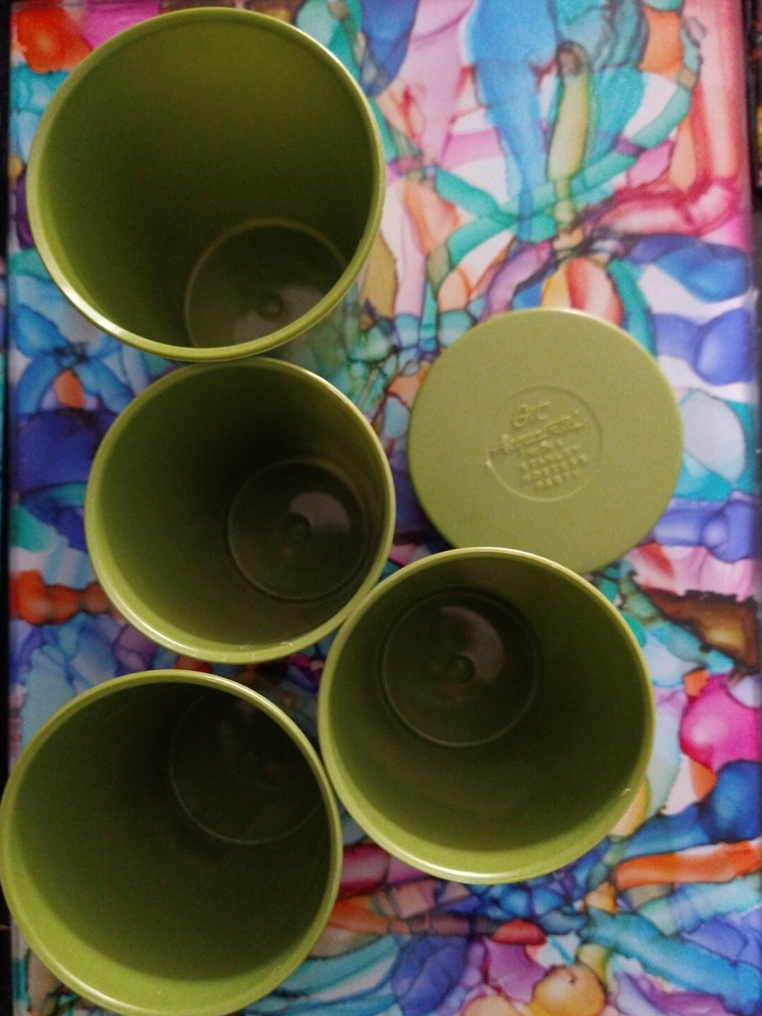 Vintage Stanley Green Nesting Cup Set Promo Get Acquainted with a ...
