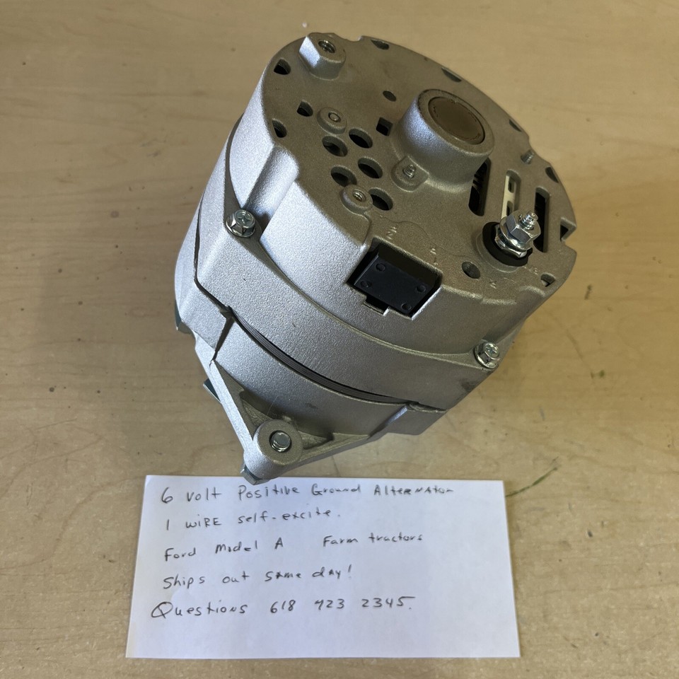 6 V Positive Ground Alternator Self Exciting One Wire Hook Up | eBay