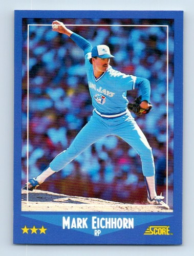 1988 Score Mark Eichhorn Toronto Blue Jays #198 | eBay