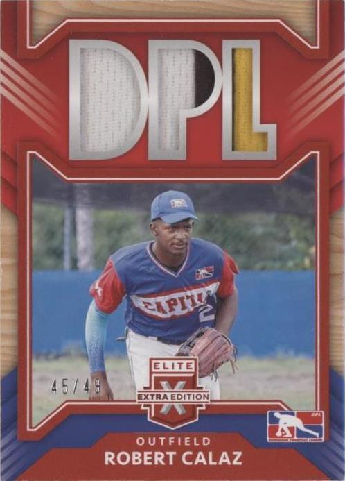 2022 Panini Elite Extra Edition - Dpl Material Robert Calaz #DM-RC Red ...