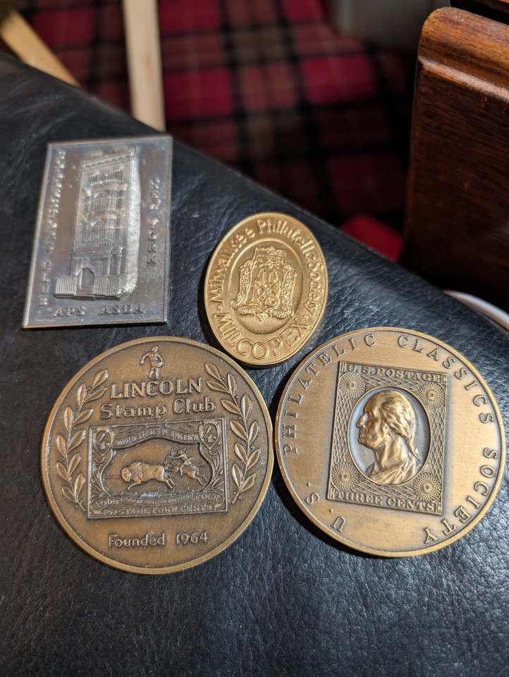 4-Vintage Stamp Collectors Token | eBay