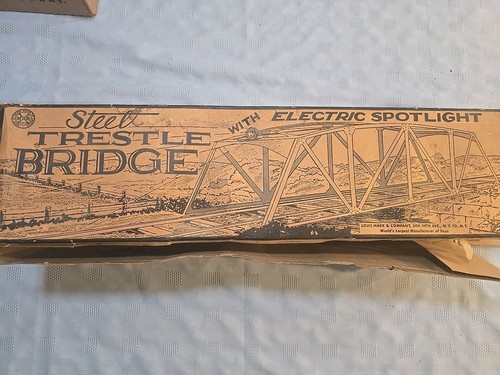 Marx Steel Trestle Bridge 18” With Box And Light Excellent Unused ...