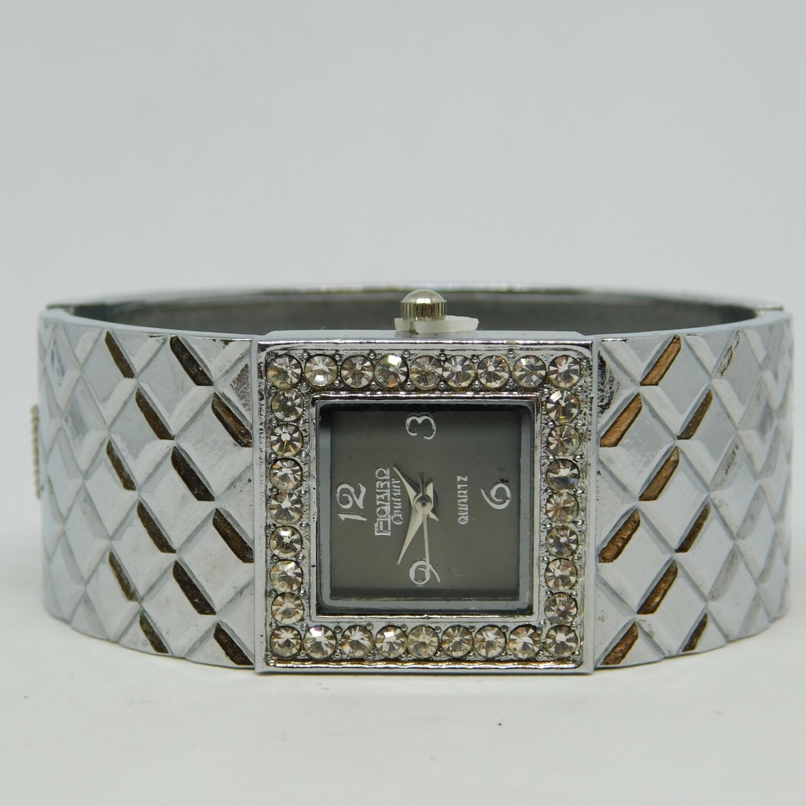 Figaro Couture Silver Tone Quartz Analog Women's Watch Sz. 6 1/2" New ...