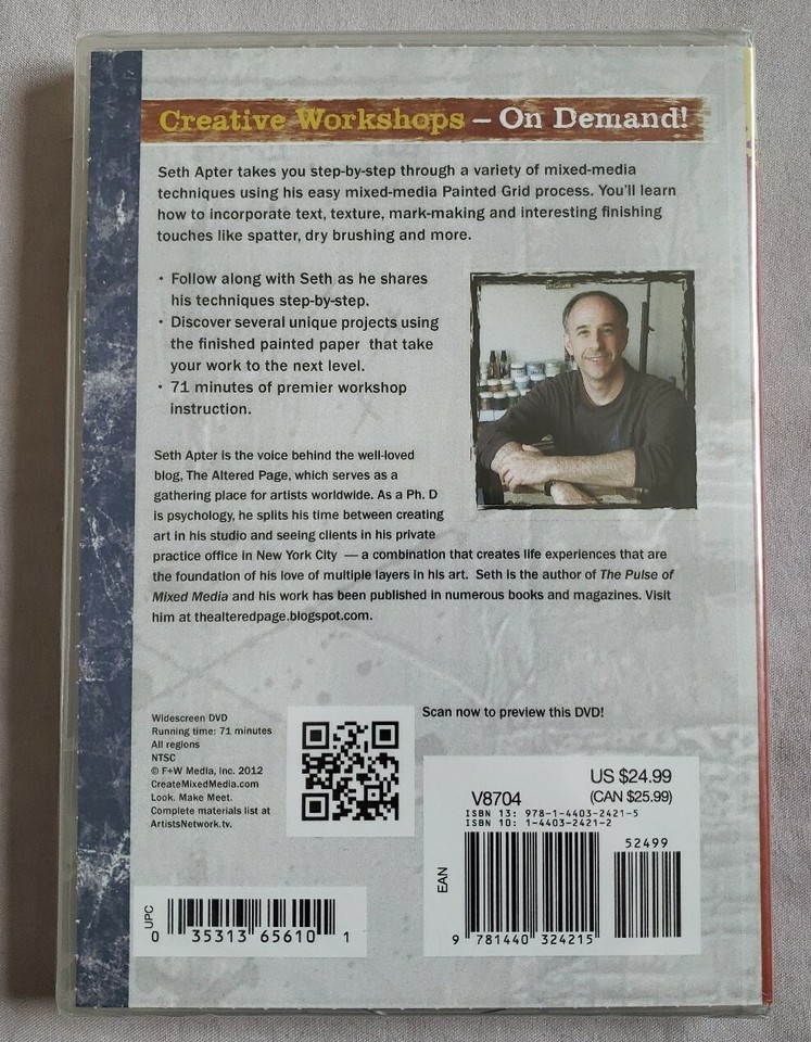 Easy Mixed Media Surface Techniques Seth Apter DVD Creative Workshops ...