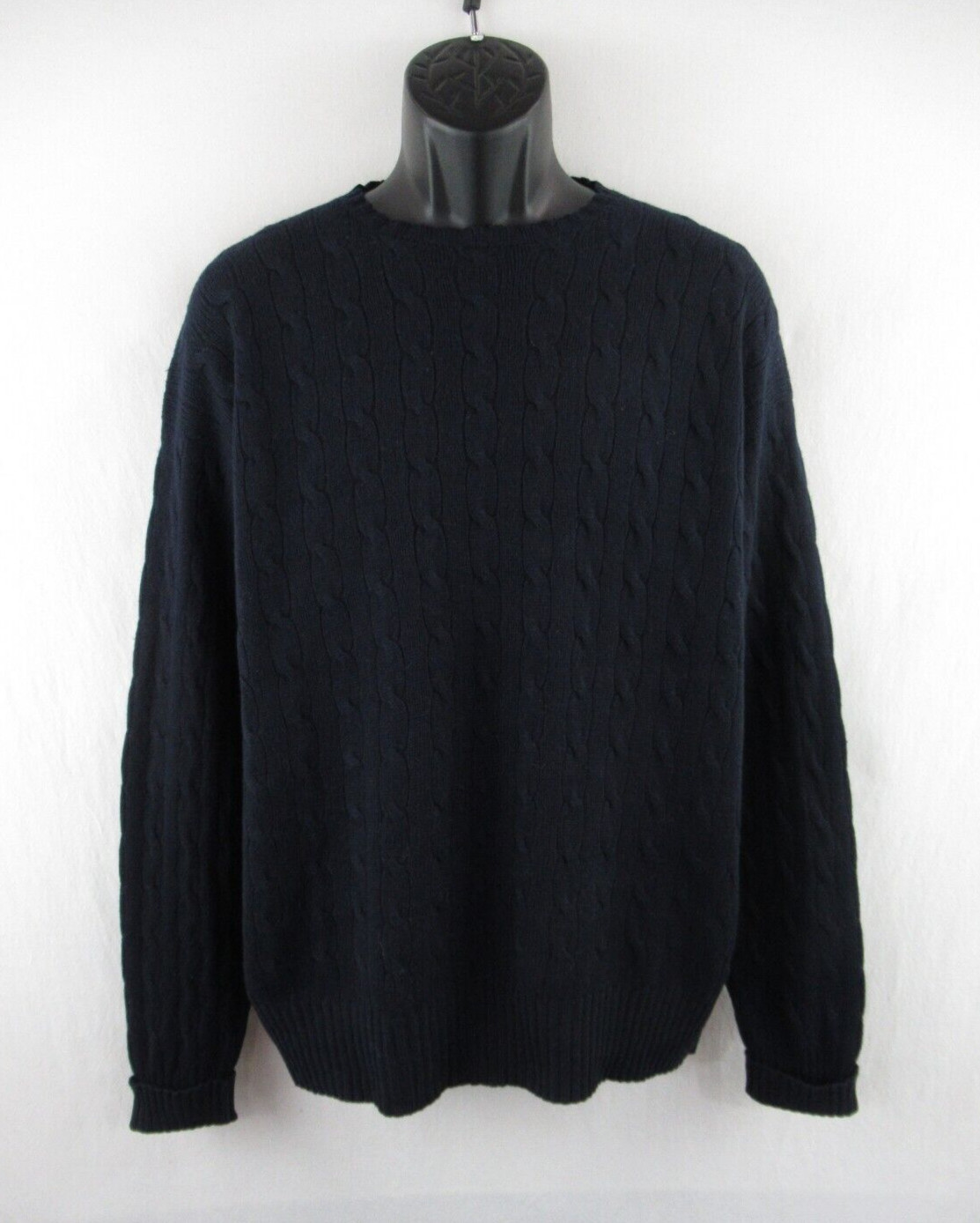 POLO by Ralp Men's 100% Cashmere Cable Knit Pullover … - Gem