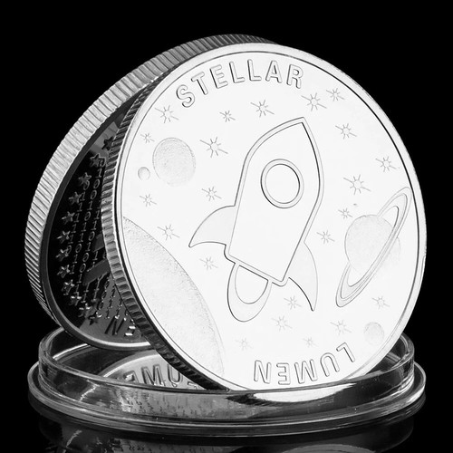 Silver Plated Lumen Stellar XRP Cryptocurrency Collectible Crypto Coin ...