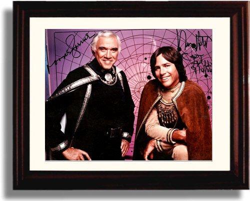 16x20 Framed Lorne Green and Richard Hatch Autograph Promo Print ...