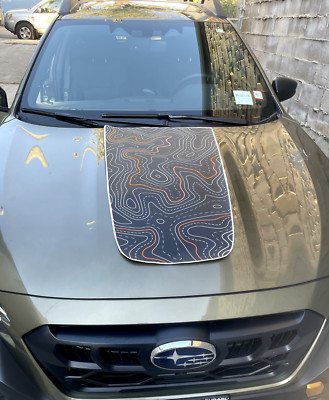 2024 Subaru Outback Topographic Hood Blackout Vinyl Decal Model ...