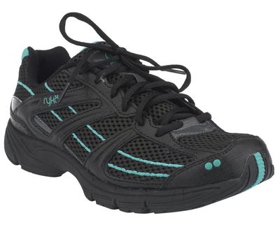 Ryka Leather and Mesh Surge Rocker Walking Sneakers With Removable ...