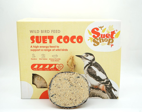 Wild Bird Food Suet Coconut Halves, High in Energy & Protein 10 Pack ...